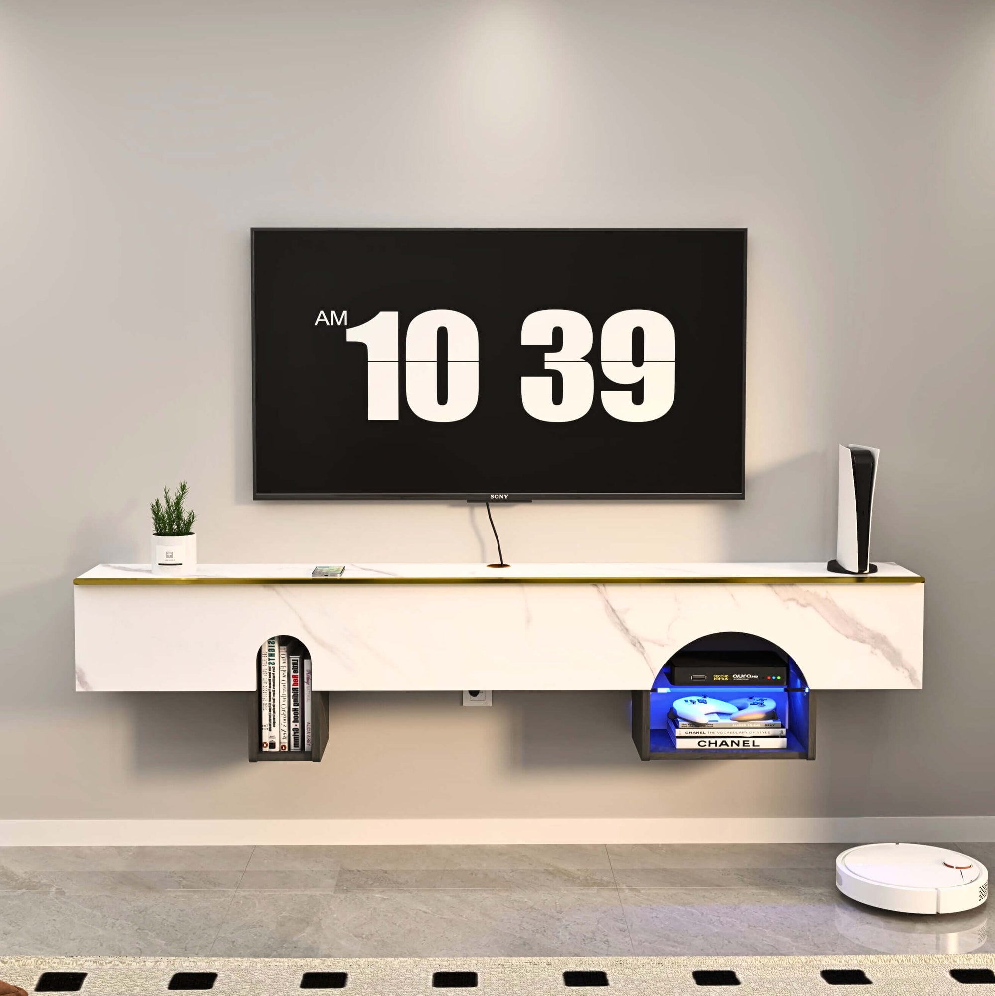 Custom Cubix Floating TV Stand