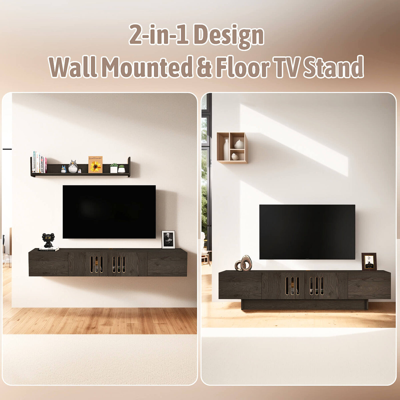 Custom Reversa Floating TV Stand