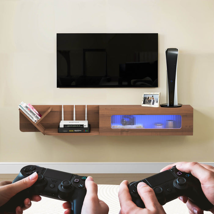 Custom Asymetrix Floating TV Stand