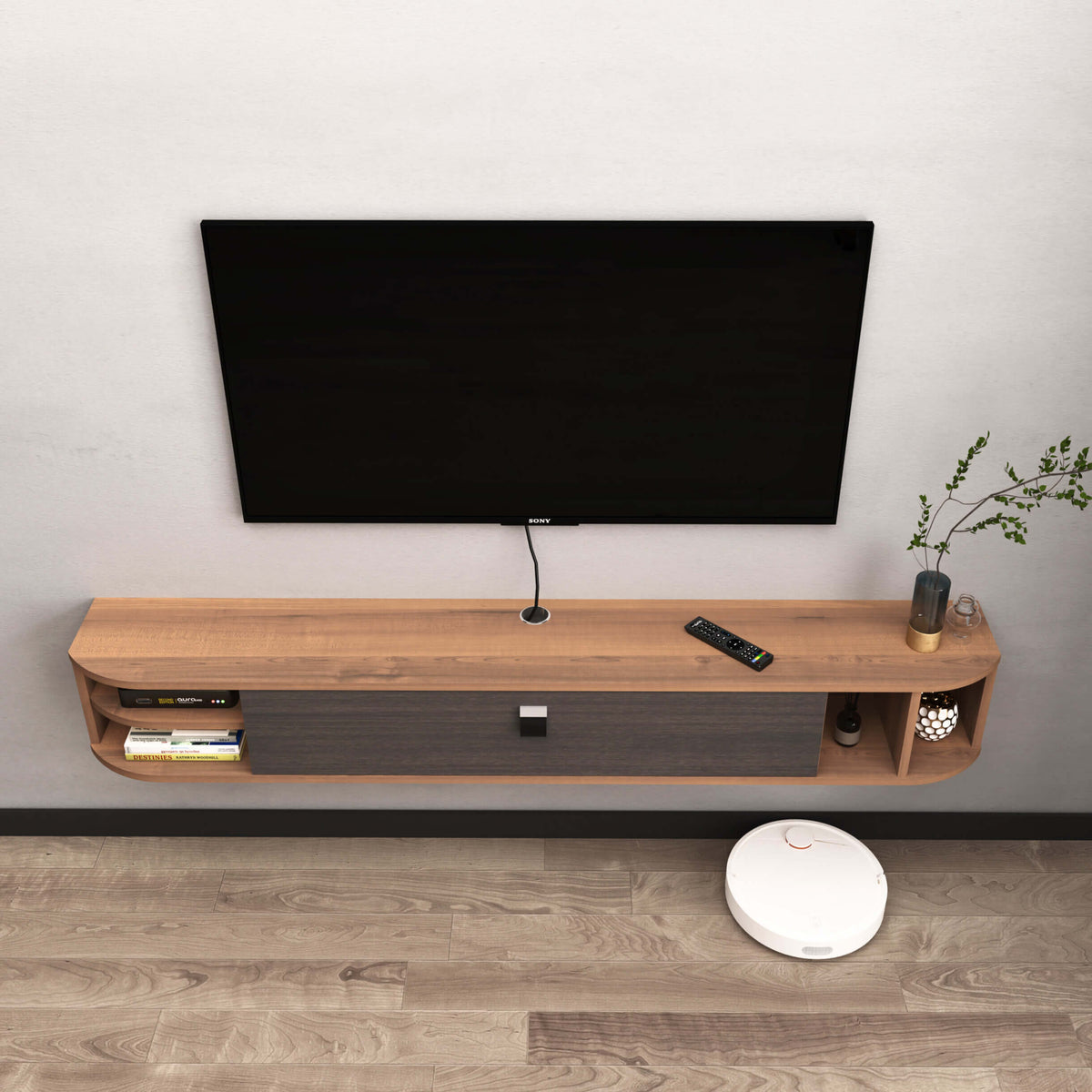 Custom Modestia Floating TV Stand