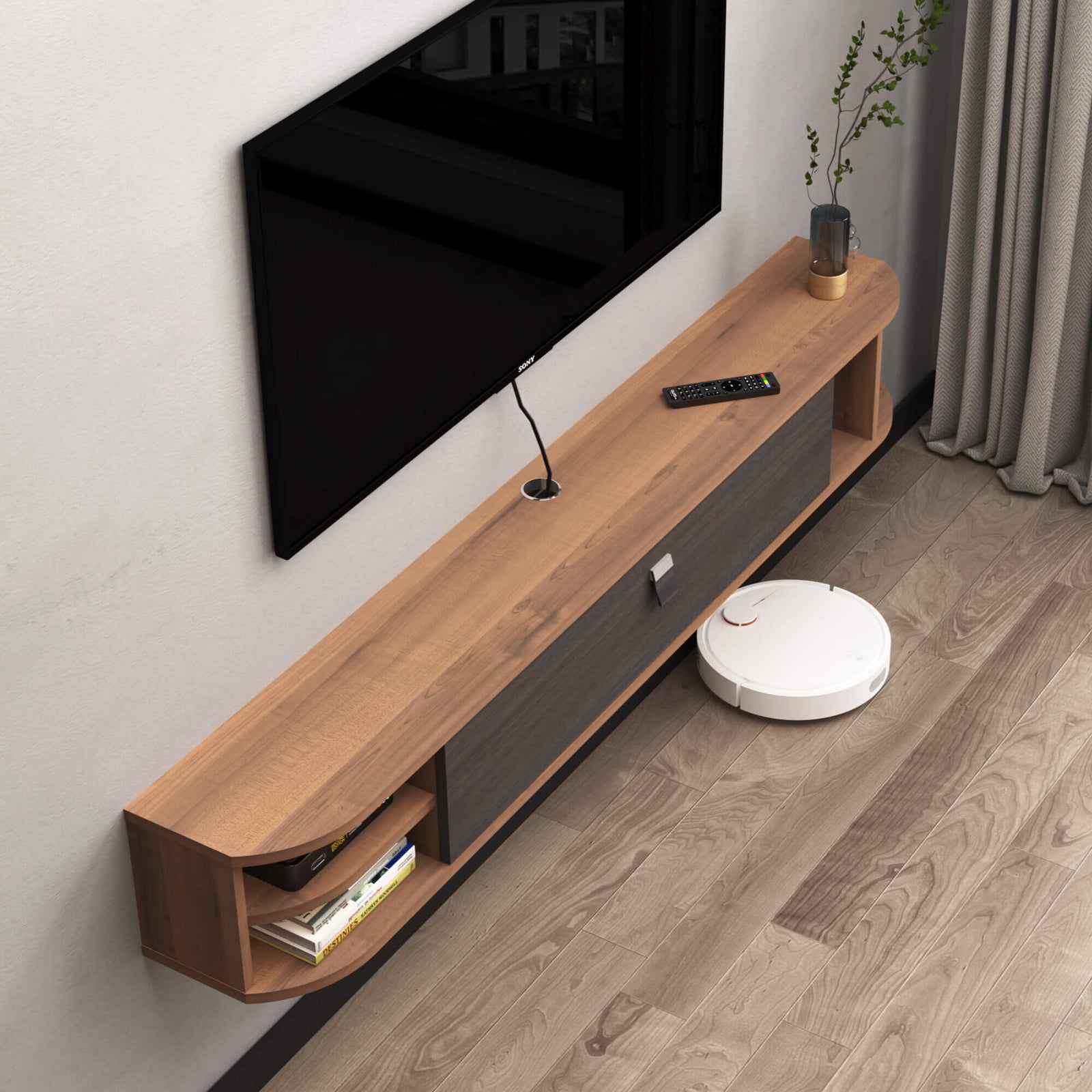 Custom Modestia Floating TV Stand