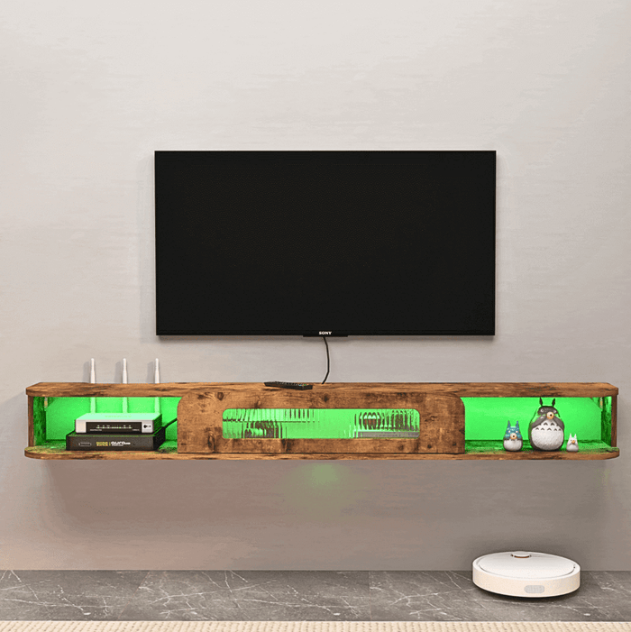 Custom Floating Entertainment Center, TV Stands, Desks with Cabinet